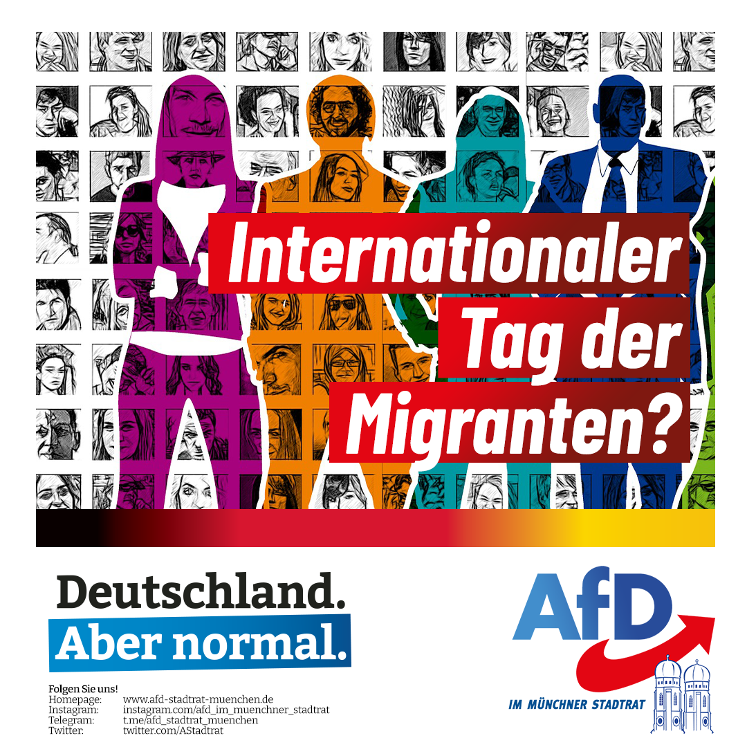 Internationaler Tag der Migranten? - AfD-Gruppe im Stadtrat der LH München
